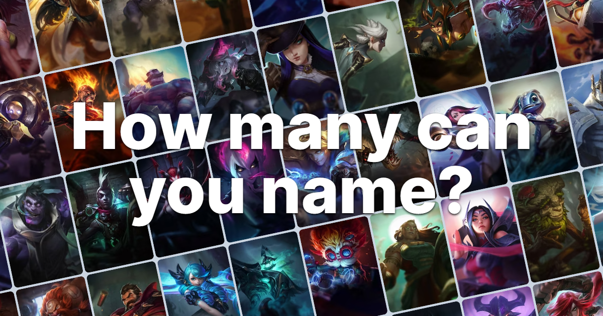 Can You Identify All 160+ League of Legends Champions? | Guessr.gg